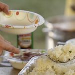 Outdoor Mardi Gras Party: Making Red Beans & Rice to Feed 50